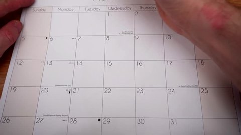 Calendar crossed off days Stock Video Footage - 4K and HD Video Clips ...