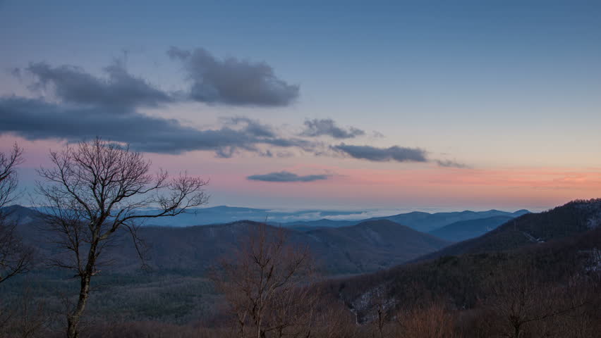 Landscapes at Dusk on the Blue Ridge Parkway image - Free stock photo ...