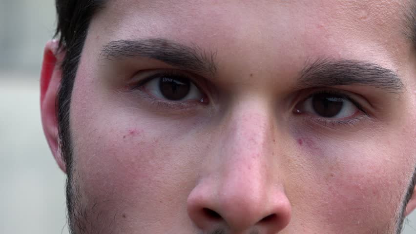 serious angry man staring camera Stock Footage Video (100% Royalty-free ...