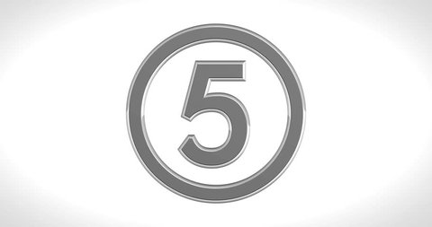 5 second countdown vintage film look Stock Footage Video (100% Royalty ...