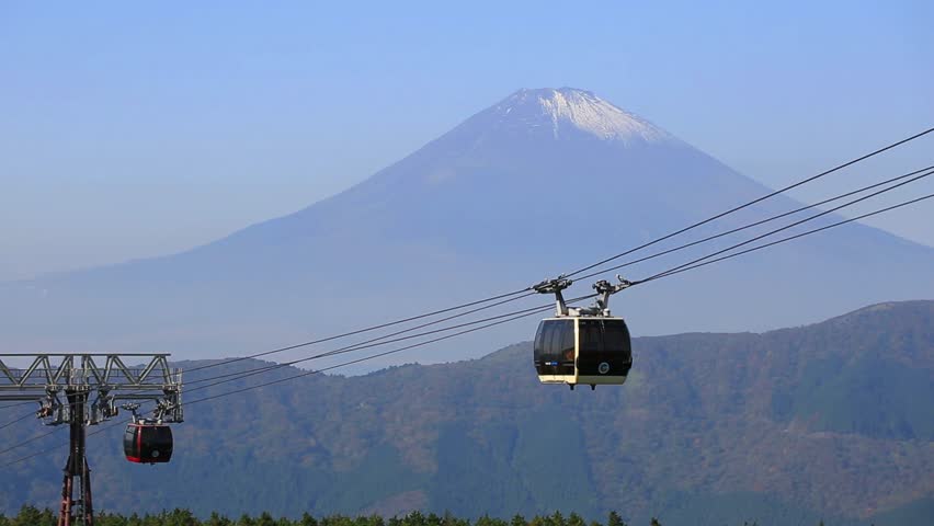 ropeway mount fuji active volcano highest Stock Footage Video (100% ...