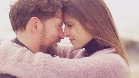 Man Woman Nose Nose Looking Each Stock Footage Video (100% Royalty-free ...