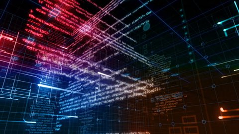 Technology Interface Computer Data Digital Screen Stock Footage Video ...