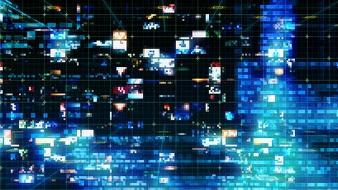 Technology Interface Computer Data Digital Screen Stock Footage Video ...