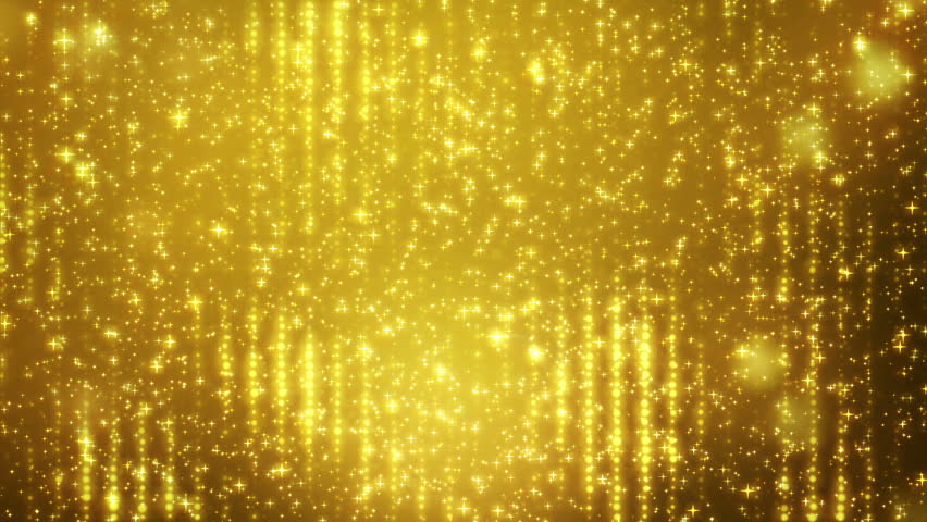 Golden Background and Sparkles, Animation Stock Footage Video (100% ...