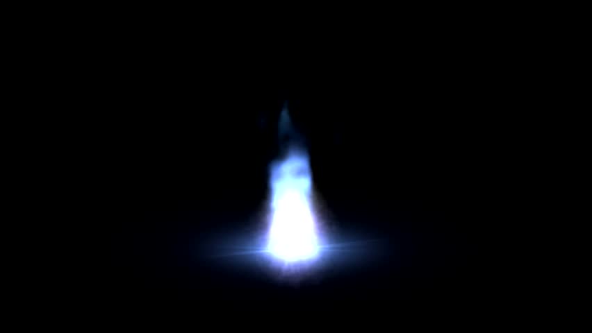 blue glowing mystical magic fire flame Stock Footage Video (100% ...