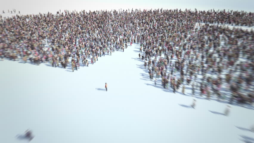 Indian People Thousands People Formed Map Stock Footage Video (100% ...