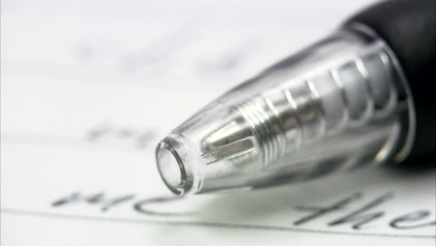 A Ballpoint Pen, Close-up. Stock Footage Video (100% Royalty-free ...