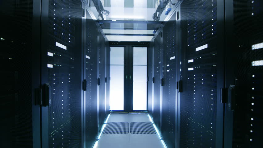 Concept Digitalization Information Flow Moving Through Stock Footage ...