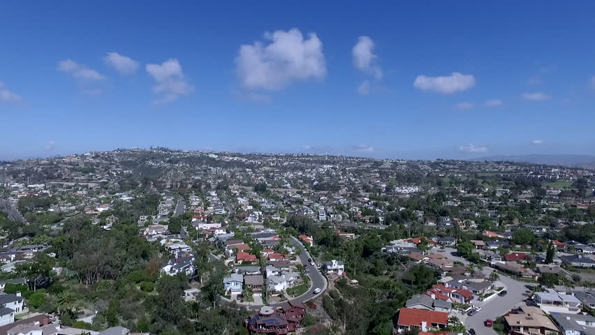 panoramic aerial view drone orange county Stock Footage Video (100% ...