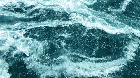 Water Surface Seascape Wild Water Ocean Stock Footage Video (100% ...