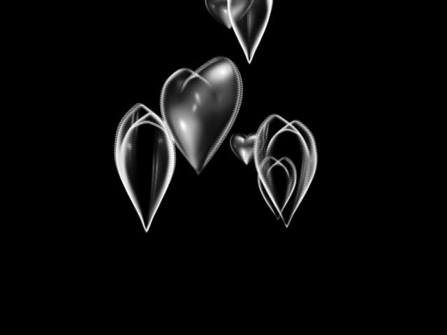 Animation for Transparent Spinning Hearts Stock Footage Video (100% ...