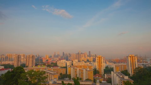 Epic Sunset Over Century City Skyline Stock Footage Video (100% Royalty ...