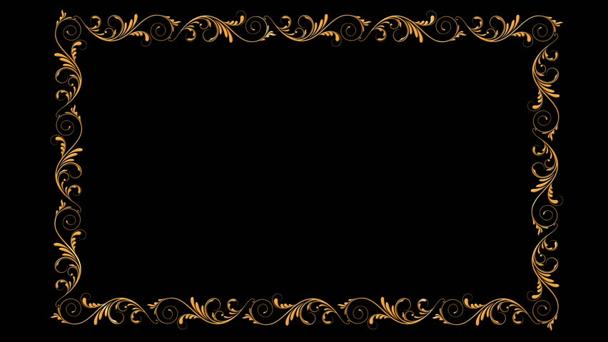 Vintage Frame Overlay with an Stock Footage Video (100% Royalty-free ...