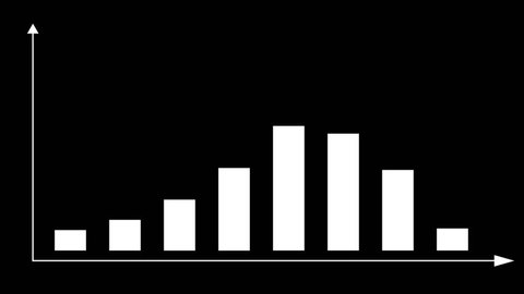 Growing Chart Financial Bar Diagram Showing Stock Footage Video (100% ...