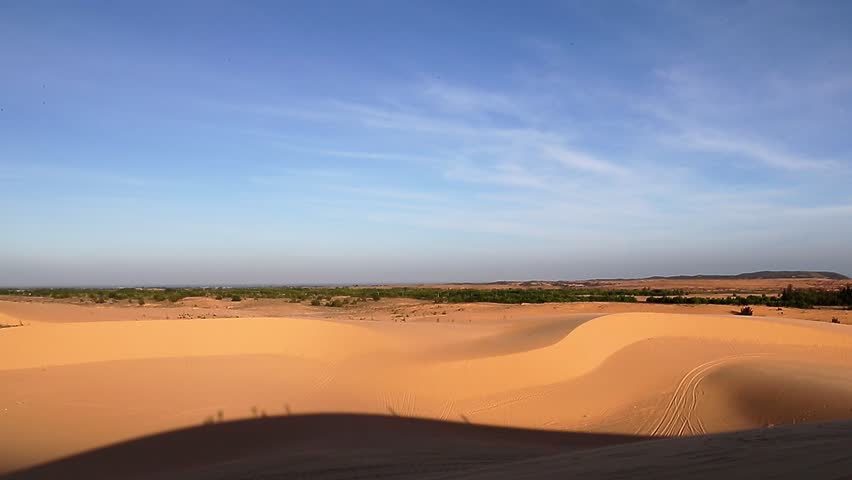 Desert Horizon Panning. Horizon Line Stock Footage Video (100% Royalty ...