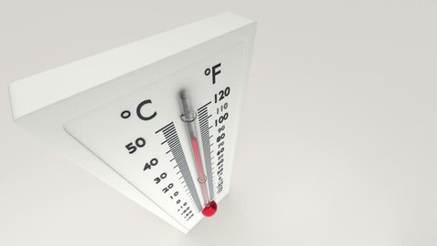 thermometer shows decreasing temperature fahrenheit degrees Stock ...