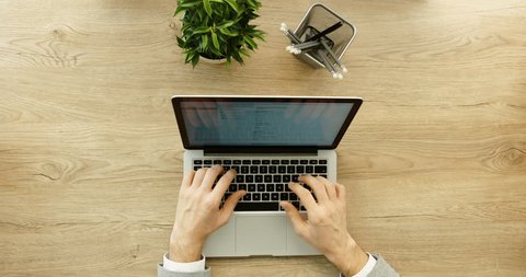Directly Above View Human Hands Typing Stock Photo 404147293 | Shutterstock