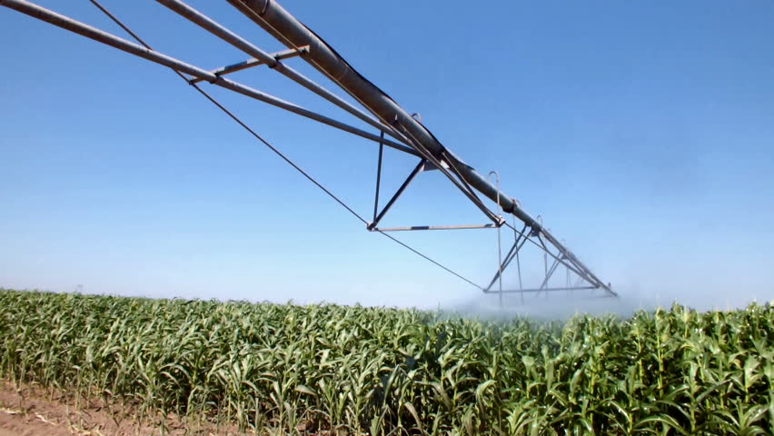 Irrigation System in Operation in Stock Footage Video (100% Royalty ...