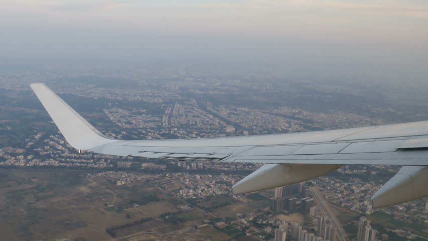 Wing of Aircraft Over the Stock Footage Video (100% Royalty-free ...