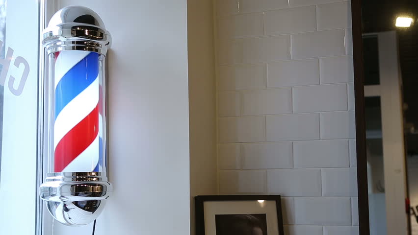 motion barbershop pole spinning barber shop Stock Footage Video (100% ...