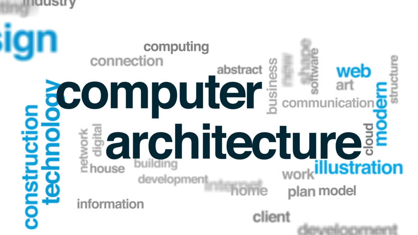 Computer Architecture Animated Word Cloud, Stock Footage Video (100% ...