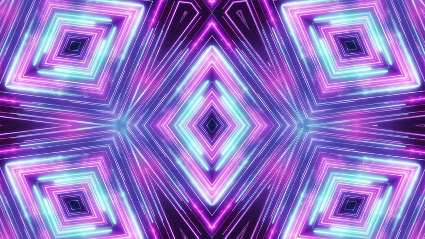 Neon Abstract Line Animation Vj Stock Footage Video (100% Royalty-free ...