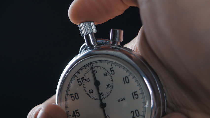 one person starting stopwatch Stock Footage Video (100% Royalty-free ...