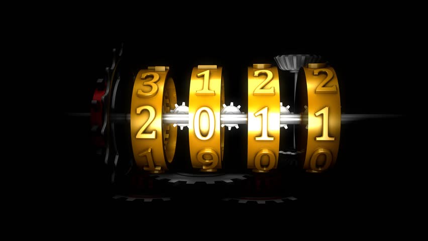 mechanical year counter Stock Footage Video (100% Royalty-free) 2548481 ...