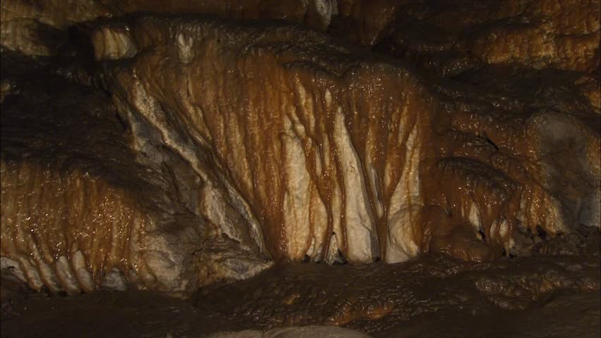 giant formation flowstone cave Stock Footage Video (100% Royalty-free ...
