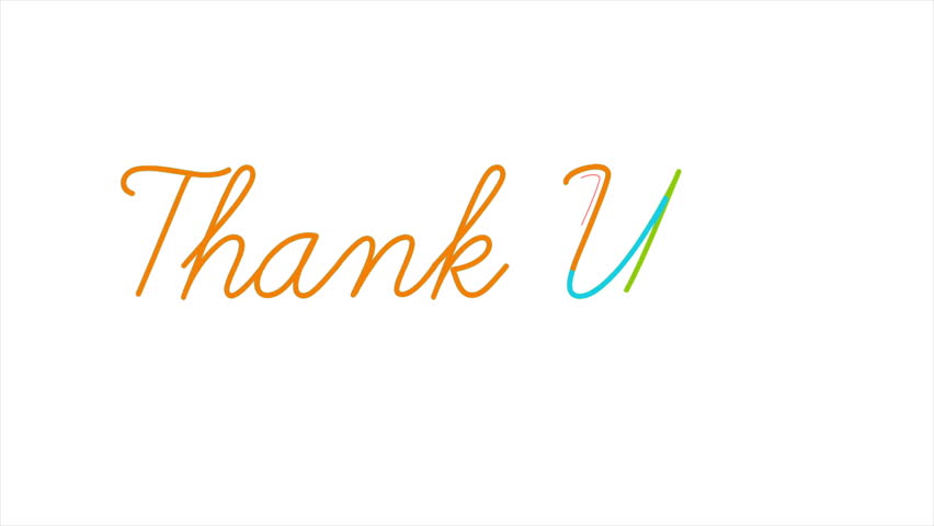 thank you motion graphics flat animation Stock Footage Video (100% ...