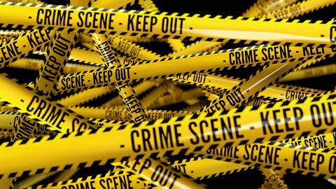 Crime Scene Keep Out Text On Stock Footage Video (100% Royalty-free ...