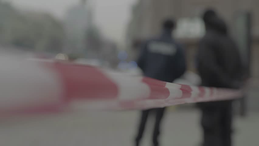 investigation crime police officers scene: video de stock (totalmente ...