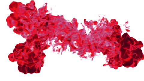 Red Color Paint Ink Drops Water Stock Footage Video (100% Royalty-free ...