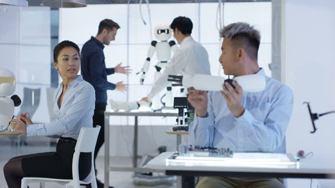 4k Technical Design Team Working On Stock Footage Video (100% Royalty ...