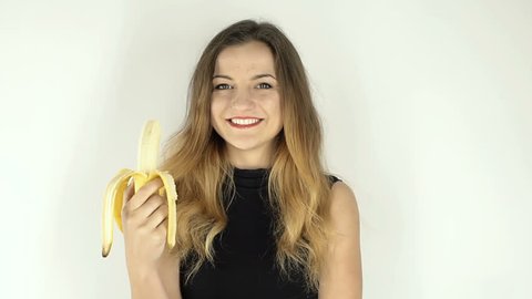 171 Woman Beautiful Lips Eating Banana Stock Video Footage - 4K and HD ...