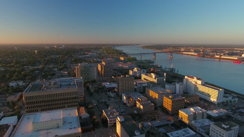 Aerial Louisiana Baton Rouge September Stock Footage Video (100% ...