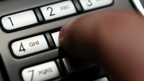 Fingers Dialing Cordless Phone Stock Footage Video (100% Royalty-free ...