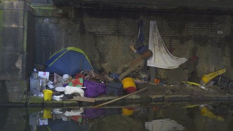 Homeless under the bridge Stock Video Footage - 4K and HD Video Clips ...