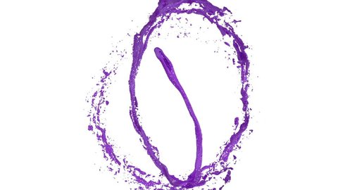 Whirlwind Violet Liquid Like Car Paint Stock Footage Video (100% ...