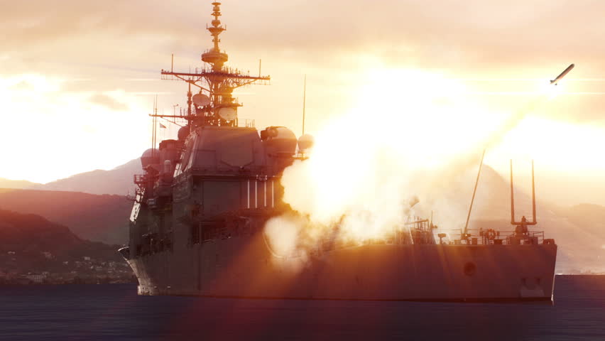 3d animation navy vessel firing off Stock Footage Video (100% Royalty ...