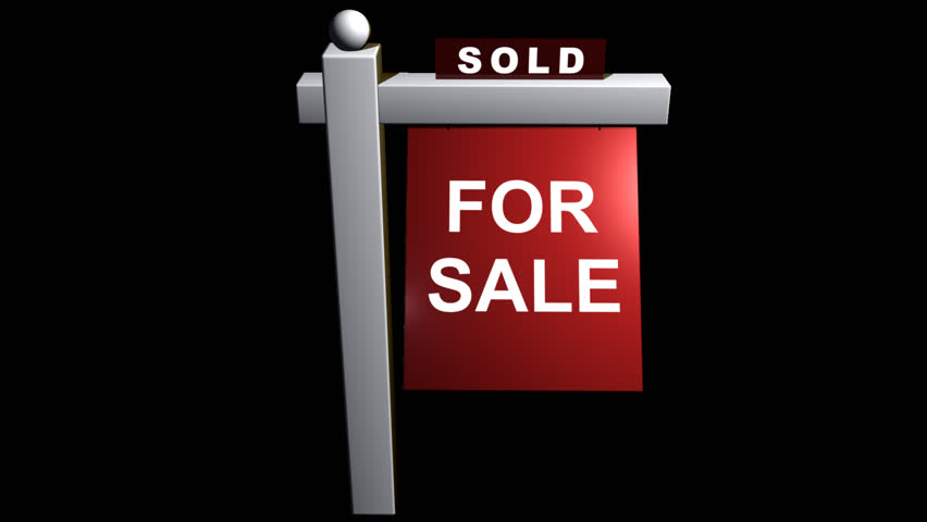 animated sale real estate sign seamlessly Stock Footage Video (100% ...