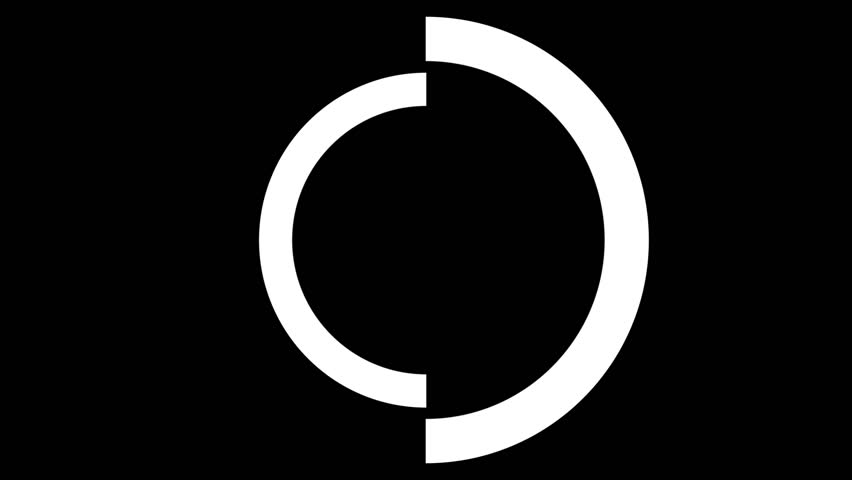 two half circles rotating opposite directions Stock Footage Video (100% ...