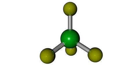 Colorized 3d Molecule Animation Rotating Seamlessly Stock Footage Video ...