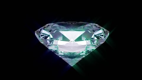 Beautiful Green Emerald Closeup Matte Looped Stock Footage Video (100% ...