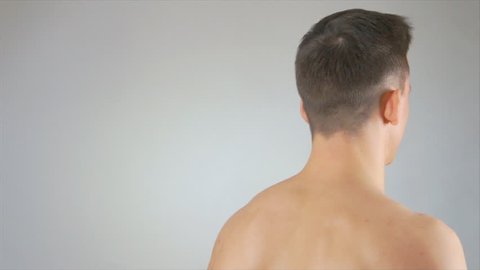 Neck Back Real Male Anatomy Isolated Stock Photo (Edit Now) 357874292
