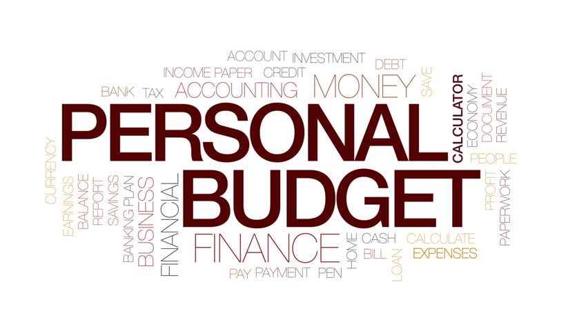 personal budget animated word cloud text Stock Footage Video (100% ...