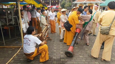 Korean Traditional Musical Instruments Jing Group Stock Photo ...