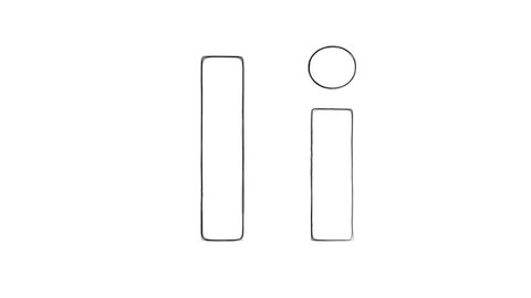 Art Hand Drawing Sketch Letter White Stock Footage Video (100% Royalty ...