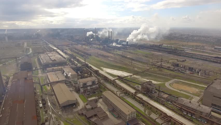 azovstal mariupol aerial view industrial plant Stock Footage Video (100 ...